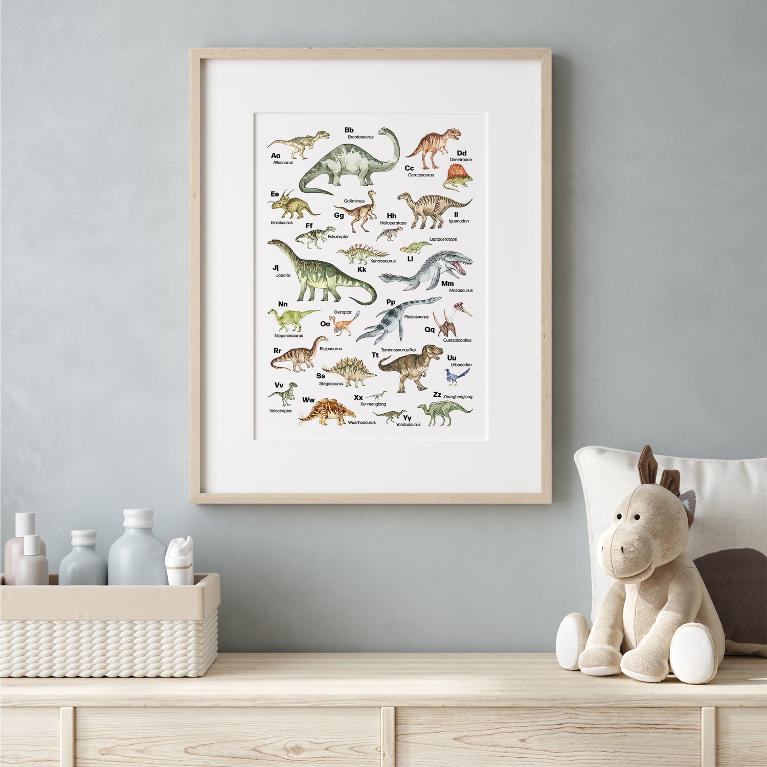 Dinosaur Alphabet Poster