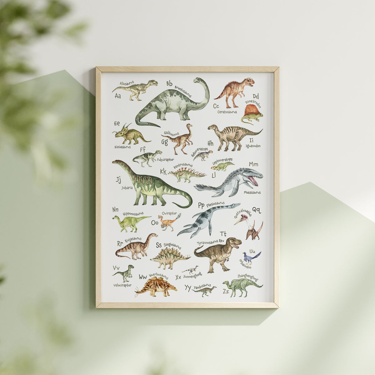 Playful Dinosaur Alphabet Wall Art for Kids